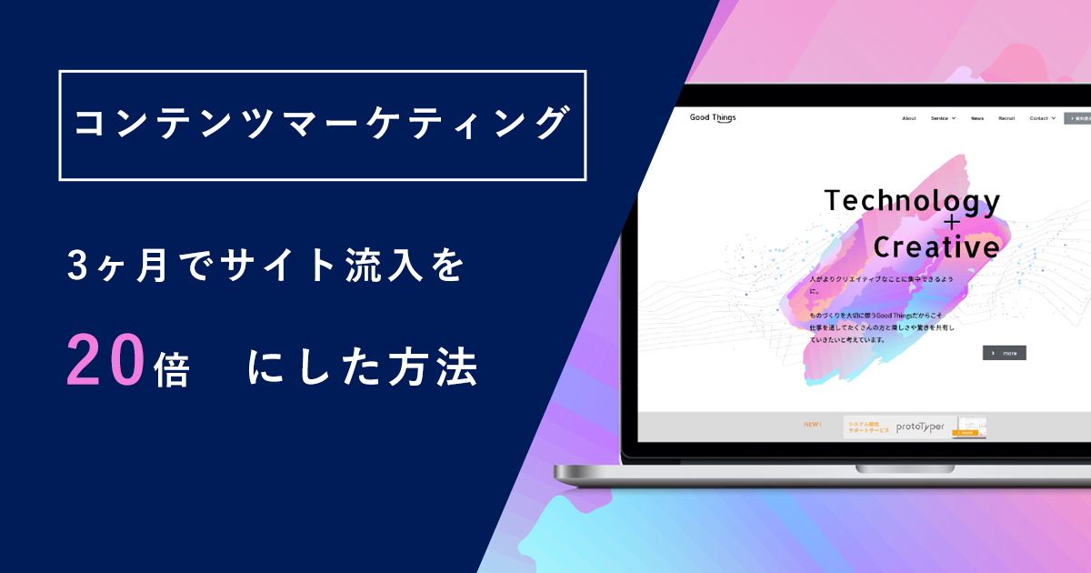 3ヶ月でサイト流入が20倍、5ヶ月で39倍 - コンテンツマーケティングを実施した方法と結果を公開 | Good Things, Inc ...